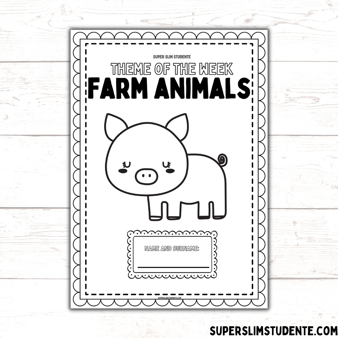 Farm Animals Workbook Grade RR & R – Super Slim Studente