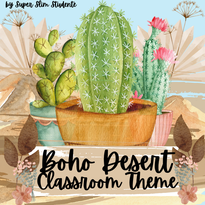 Boho Desert Classroom Theme (Foundation Phase) – Super Slim Studente