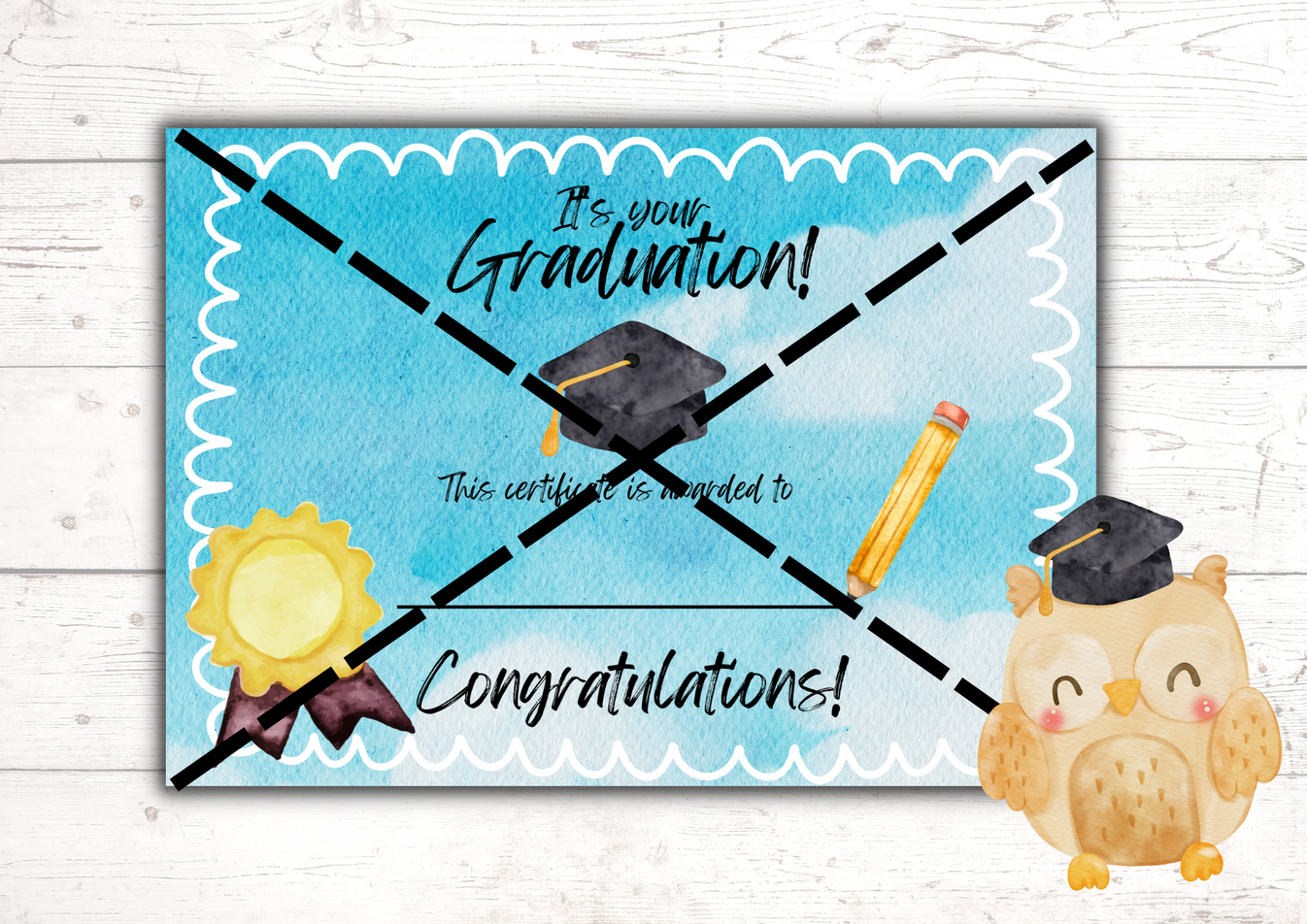 Graduation Certificate Colour – Super Slim Studente