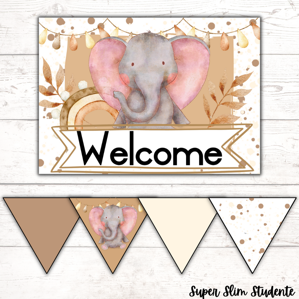 Boho Elephant Classroom Theme Version 1 (Foundation Phase) – Super Slim ...