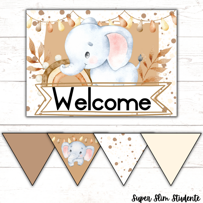 Boho Elephant Classroom Theme Version 2 (Foundation Phase) – Super Slim ...