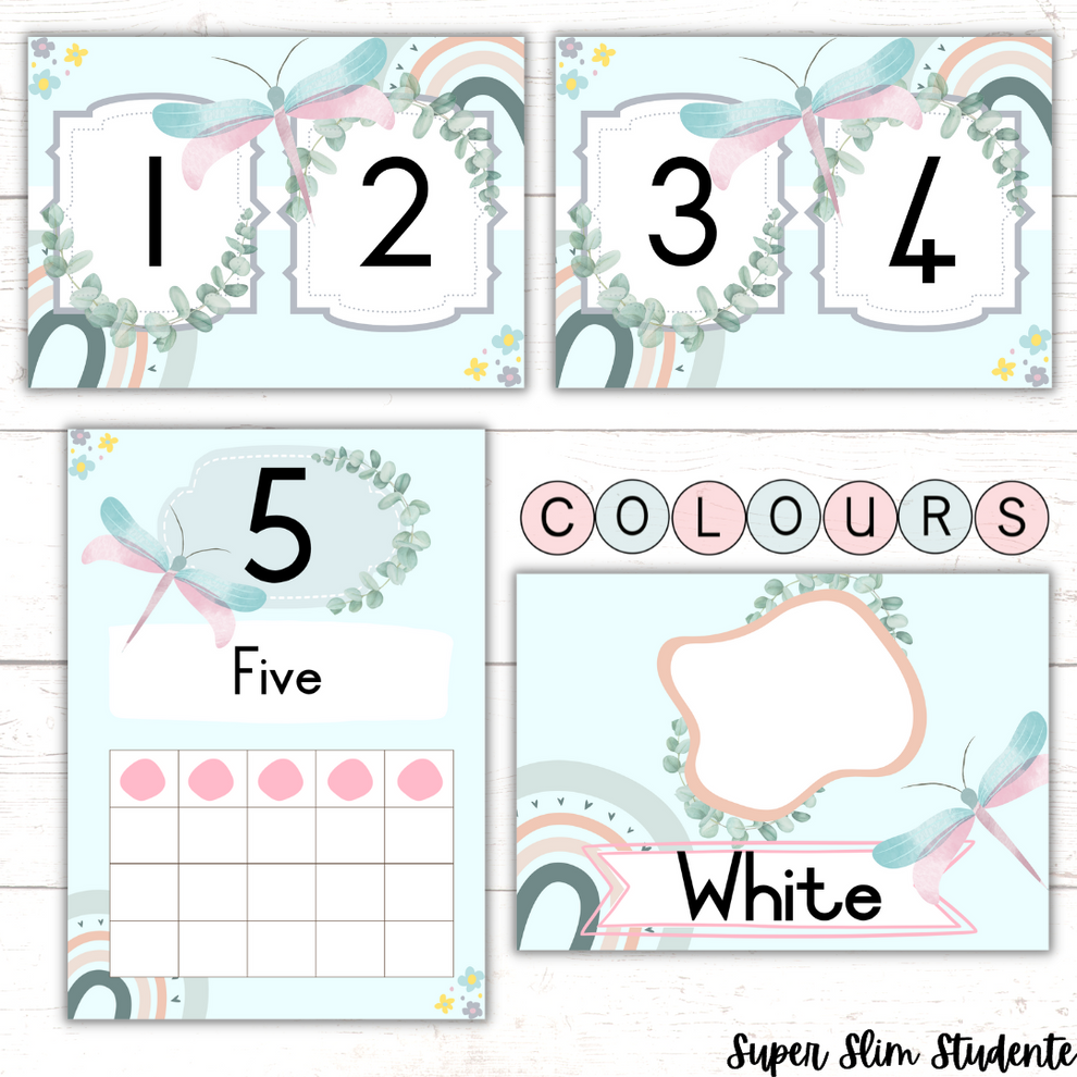 Dragonfly Classroom Theme – Super Slim Studente