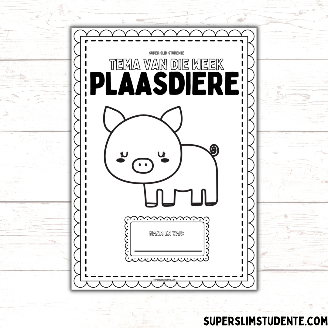 Farm Animals Workbook Grade RR & R – Super Slim Studente