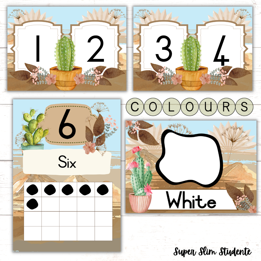Boho Desert Classroom Theme (Foundation Phase) – Super Slim Studente
