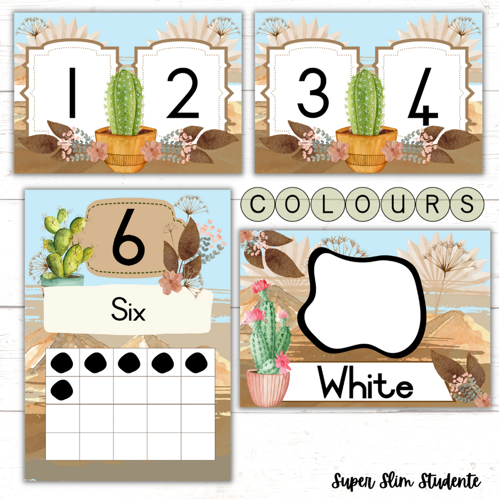 Boho Desert Classroom Theme (Foundation Phase) – Super Slim Studente