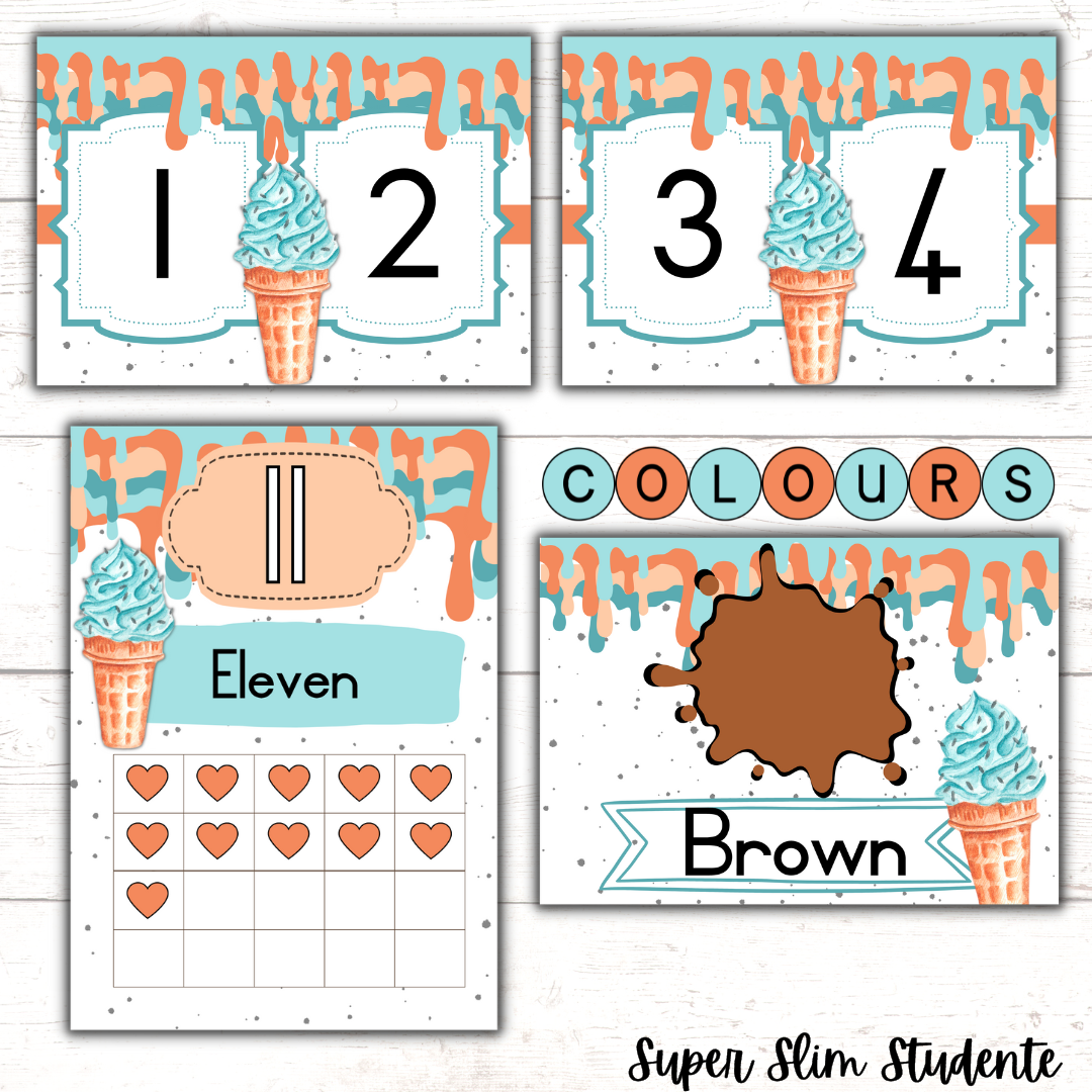 Ice Cream Classroom Theme (Foundation Phase) – Super Slim Studente