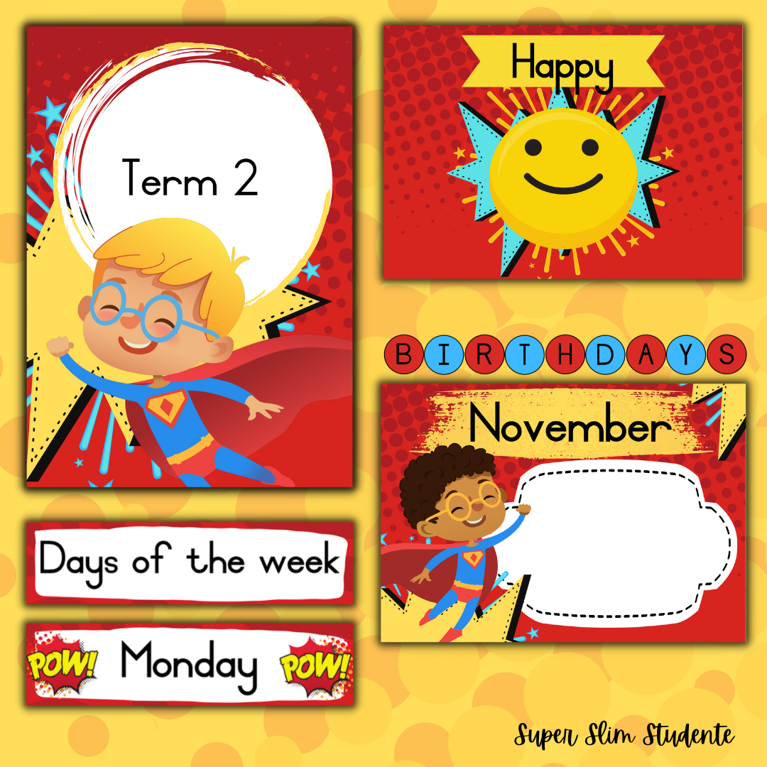 Superhero Classroom Theme – Super Slim Studente