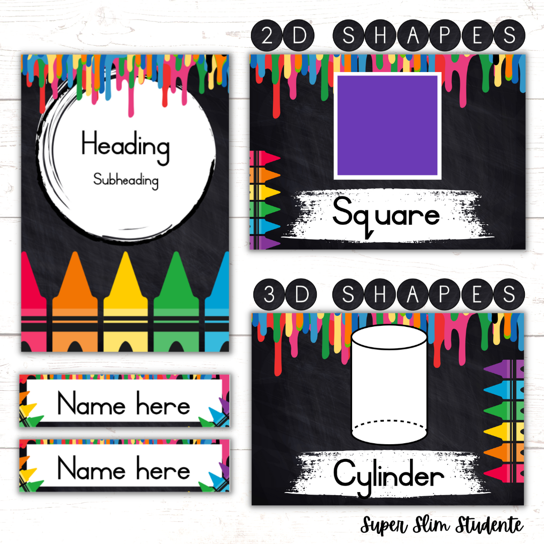 Crayon Classroom Theme (Foundation Phase) – Super Slim Studente