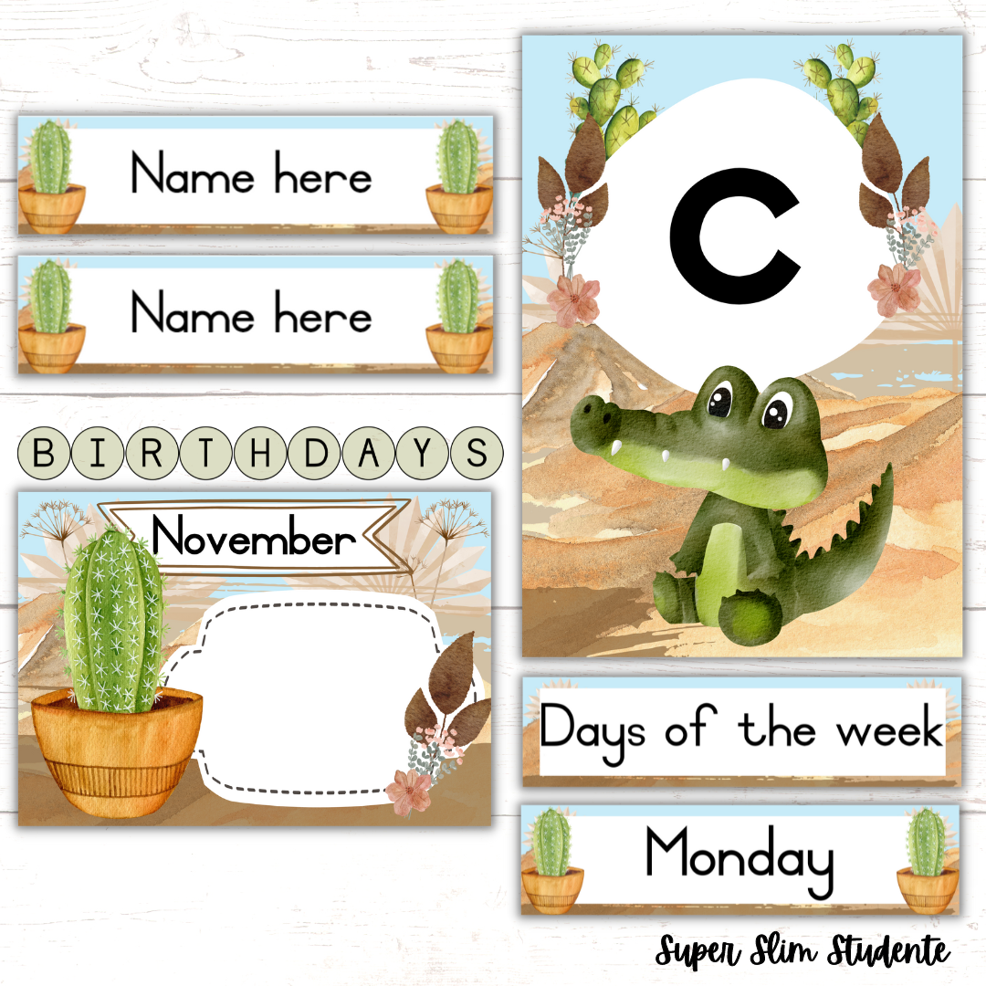 Boho Desert Classroom Theme (Foundation Phase) – Super Slim Studente