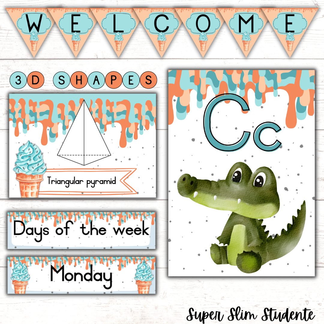 Ice Cream Classroom Theme (Foundation Phase) – Super Slim Studente