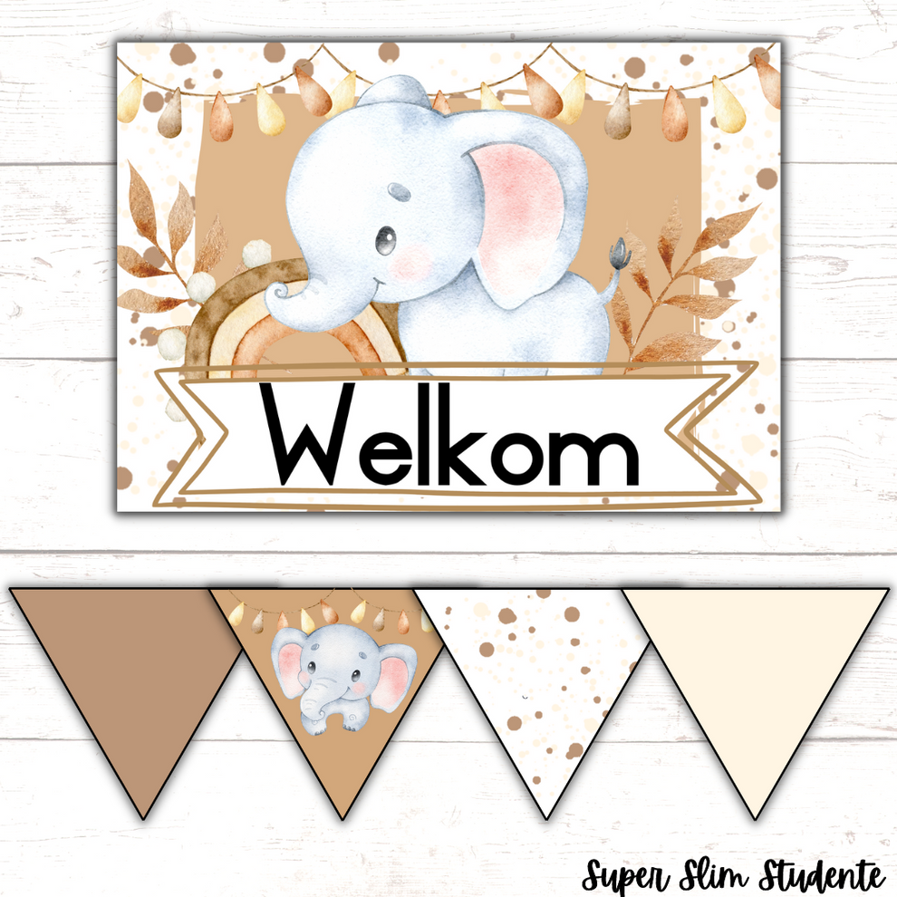 Boho Elephant Classroom Theme Version 2 (Foundation Phase) – Super Slim ...