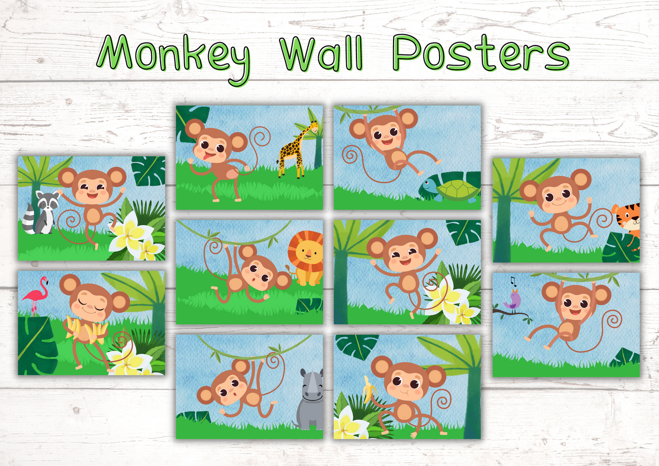 Monkey Wall Posters – Super Slim Studente